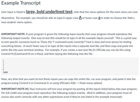 Solved Core Features The Program Has Been Started For You