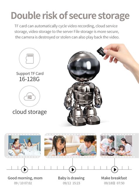 Night Vision Cctv Audio Surveillance Hidden Ip Camera Wifi Bibtic