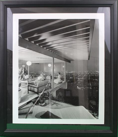 Julius Shulman Rare Framed Print Signed By Both Pierre Koenig