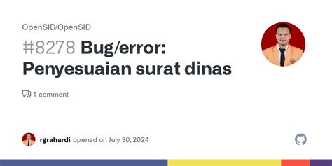 Bugerror Penyesuaian Surat Dinas · Issue 8278 · Opensidopensid · Github