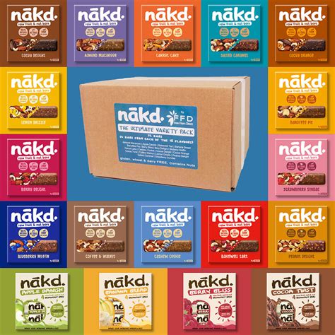 Nakd Nakd The Ultimate Variety Pack 72 Bars 18 Flavours Free From Direct
