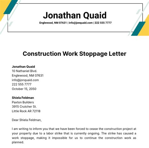 Letter Of Intent Sle Construction Contract