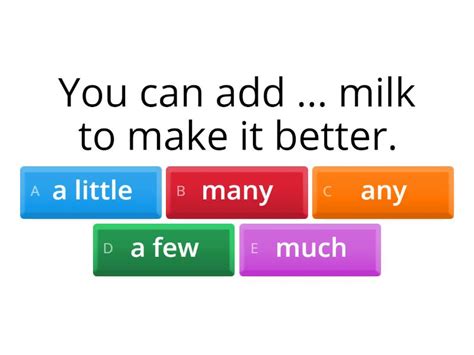 B1 Quantifiers Review Quiz