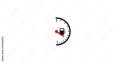 Fuel Indicator Icon Fuel Meter Dashboard Fuel Tank Gauge Animation