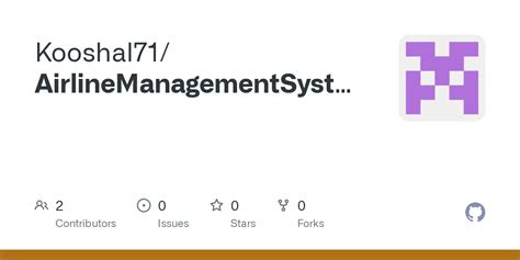 Github Kooshal71airlinemanagementsystem