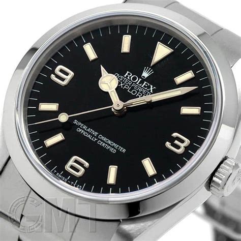 中古rolex ロレックス エクスプローラー I 14270 シングルロック 横穴あり トリチウム 先端ドット（商品id