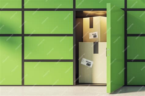 Premium Photo Storage Facilities Service Concept With Card Boxes In