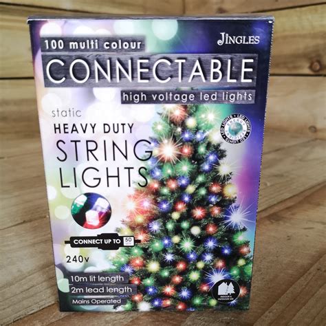 100 Led Multicolour 10m Heavy Duty Connectable Christmas Lights