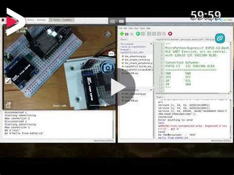 ESP C MicroPython BLE UART Communication دیدئو dideo