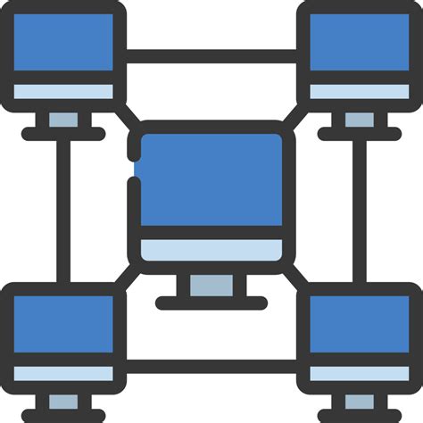 Cluster Computing Computers Network Icon Download On Iconfinder