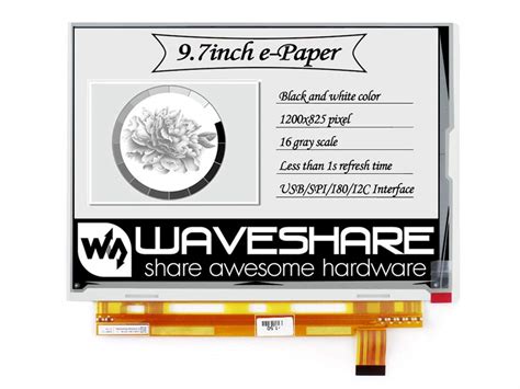 Buy Waveshare Inch E Ink Display HAT Compatible With Raspberry Pi B B B B B A Zero Zero