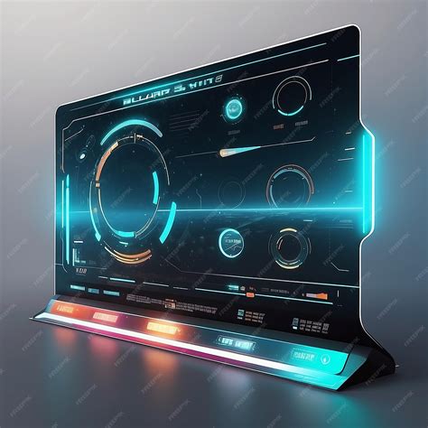 Premium Photo Hud Mockup Futuristic Interface Digital Display Scifi Elements Headsup Display