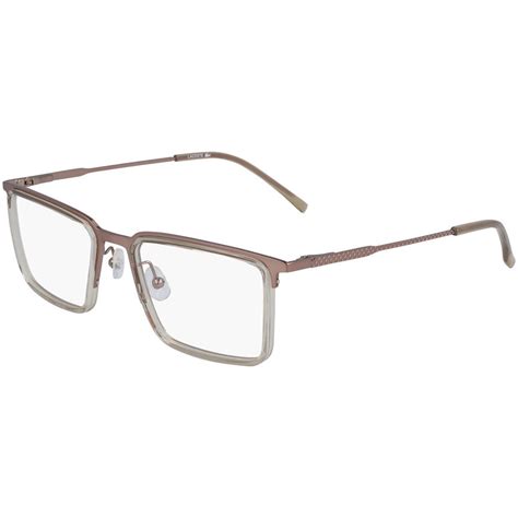Lacoste Mens Gold Tone Square Eyeglass Frames L226370554 Modesens