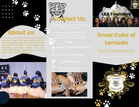 Lambda Snow Cubs Lambda Beta Alpha Military Sorority Inc
