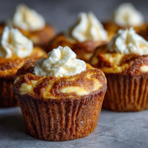 Pumpkin Cheesecake Muffins Swirled Recipe