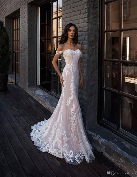 Blush Mermaid Wedding Dress