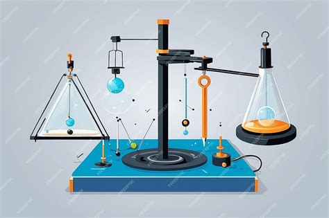 Premium Photo Physics Lab Setup Vector Pendulums And Magnets Illustration