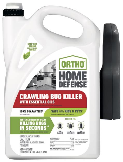 Ortho Home Defense Crawling Bug Killer With Essential Oils 05 Gal