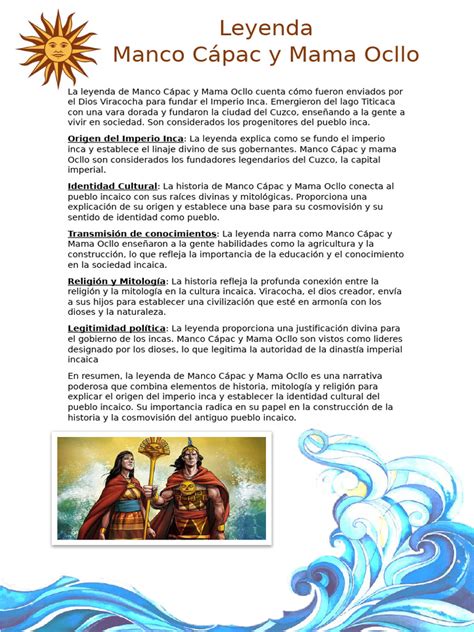 Manco Capac Y Mama Ocllo Pdf