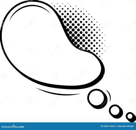 Empty Comic Strip Speech Bubble Cartoon Vector