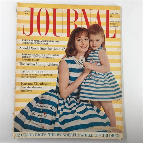 Ladies Home Journal Magazine June 1960 Barbara Eisenhower How She Dre