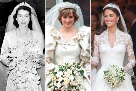 Was Queen Elizabeth Princess Diana Or Kate Middletons Wedding Dress