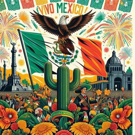 This Joyful Illustration Is Illustrated To Celebrate Mexican
