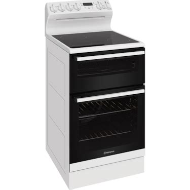 54cm Freestanding Electric Oven And Ceramic Cooktop White Wle543wc
