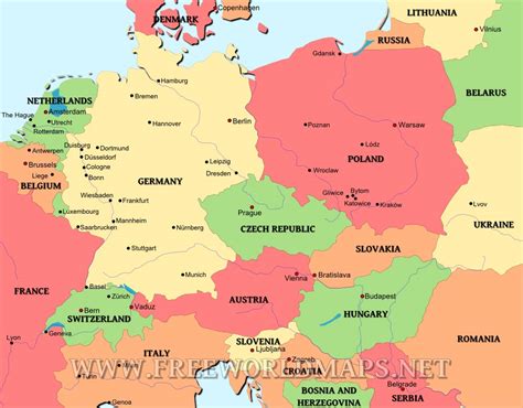 Central Europe Map