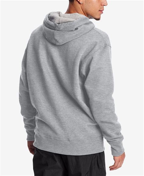 Champion Fleece Logo Hoodie Oxford Gray Cheapundies