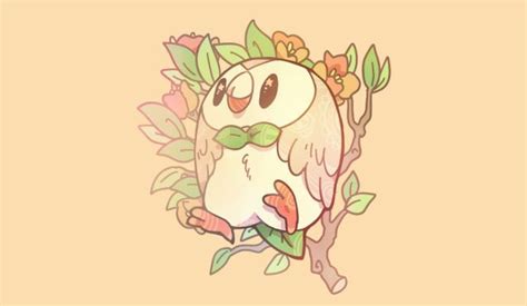 Net Pokédex Rowlett Pokemon Pokemon Art Cute Pokemon