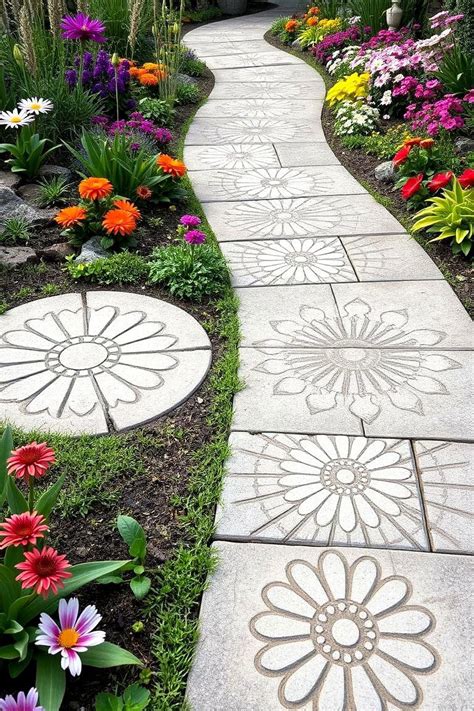 24 Durable Concrete Paver Walkway Ideas For Garden Pathways