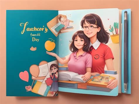 Premium Photo Scrapbook Filled With Memories Shared Between Teachers