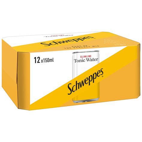 Schweppes Slimline Tonic Water 12 X 150ml Mixers Bandm Stores