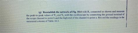 solved part 2 r c series parallel network a construct the