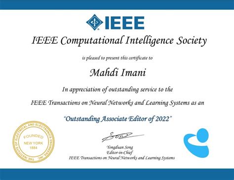 Mahdi Imani On Linkedin Honored To Be Recognized By The Ieee