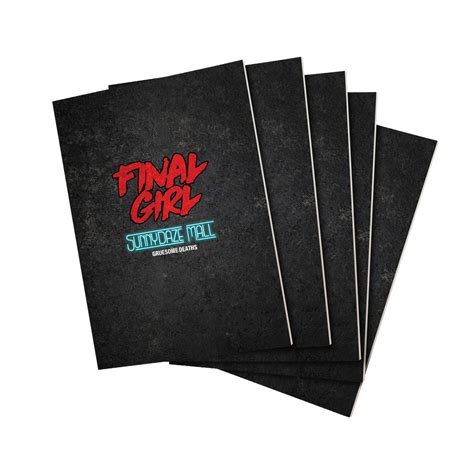 Final Girl Gruesome Deaths Books Tandn Games Ltd
