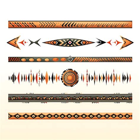 Premium Ai Image Watercolor Of African Tribal Borderlines Ethnic