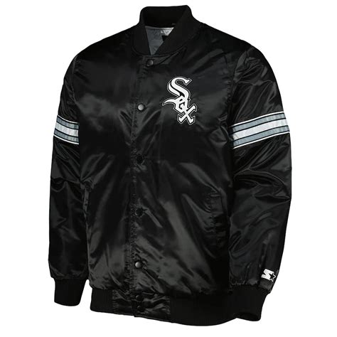 Satin Starter Pick And Roll Chicago White Sox Black Jacket Jackets Masters