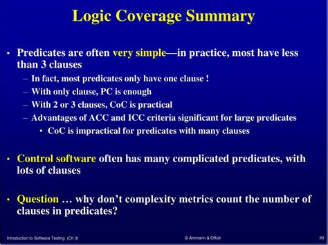 Ppt Introduction To Software Testing Chapter 31 32 Logic Coverage Powerpoint Presentation