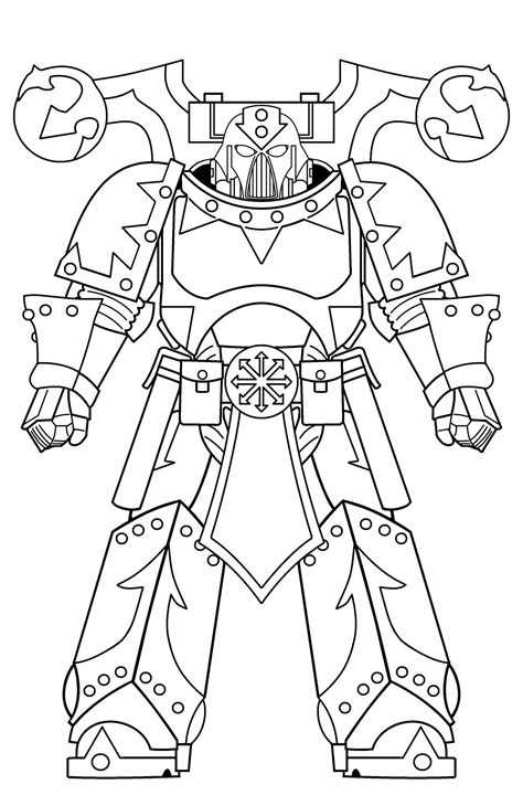 Chaos Space Marine Template 7 By Shawnpleil On Deviantart