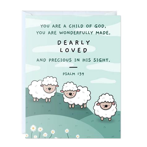 Baptism Religious Card Bible Quote Card Prayer Christian First