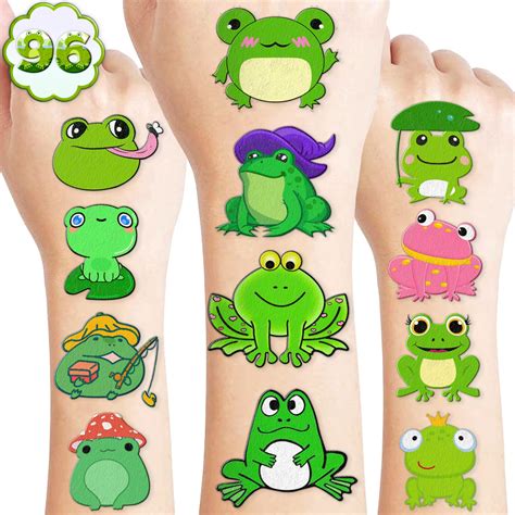 8 Sheets 96pcs Tennis Temporary Tattoos Sports Stickers
