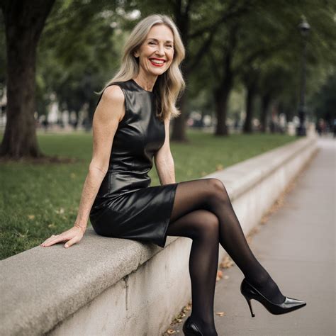 Mature Woman In Leather Dress Stable Diffusion Online