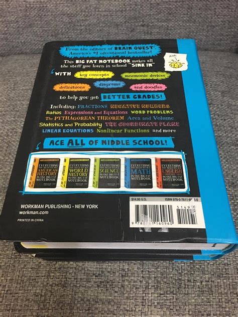 Everything You Need To Ace Math In One Big Fat Notebook Hobbies And Toys