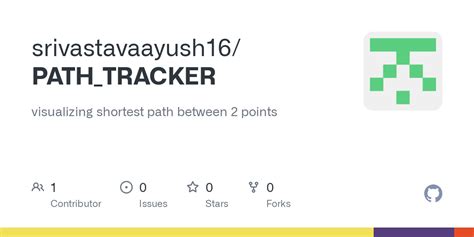 Github Srivastavaayush16pathtracker Visualizing Shortest Path Between 2 Points