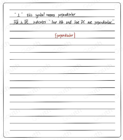 Solved What Does The Notation Below Indicate Overline Ab⊥ Overline Dc Geometry