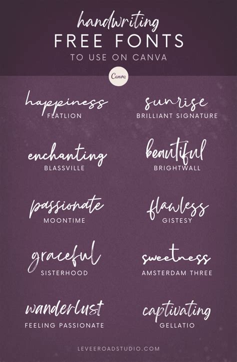 Cool Fonts For Unique Designs And Canva Font Combos Fonts And