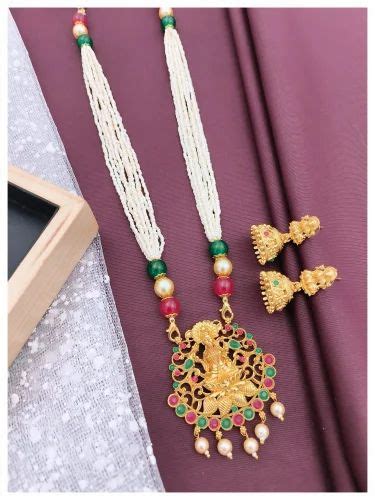 White Traditional Moti Mala Set Size Free Size At Rs 150set In Surat