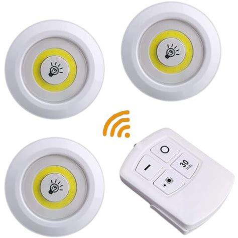Kit 3 Lâmpadas Luminária Led Controle Sem Fio Leroy Merlin